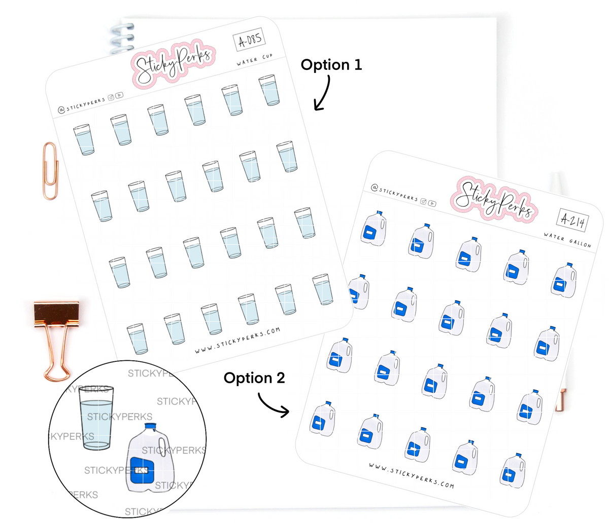 Water Cup & Jug – StickyPerks
